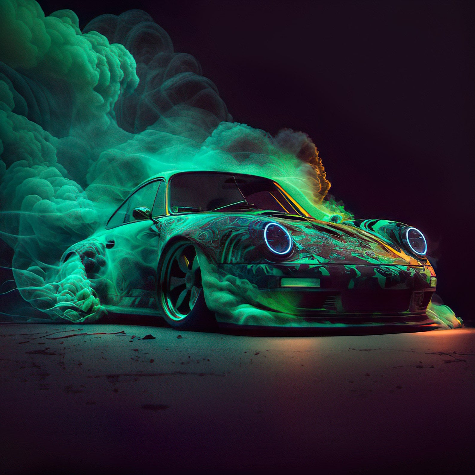 Porsche Inspired Digital Art, Digital Car Print, Car Poster, 911 ...