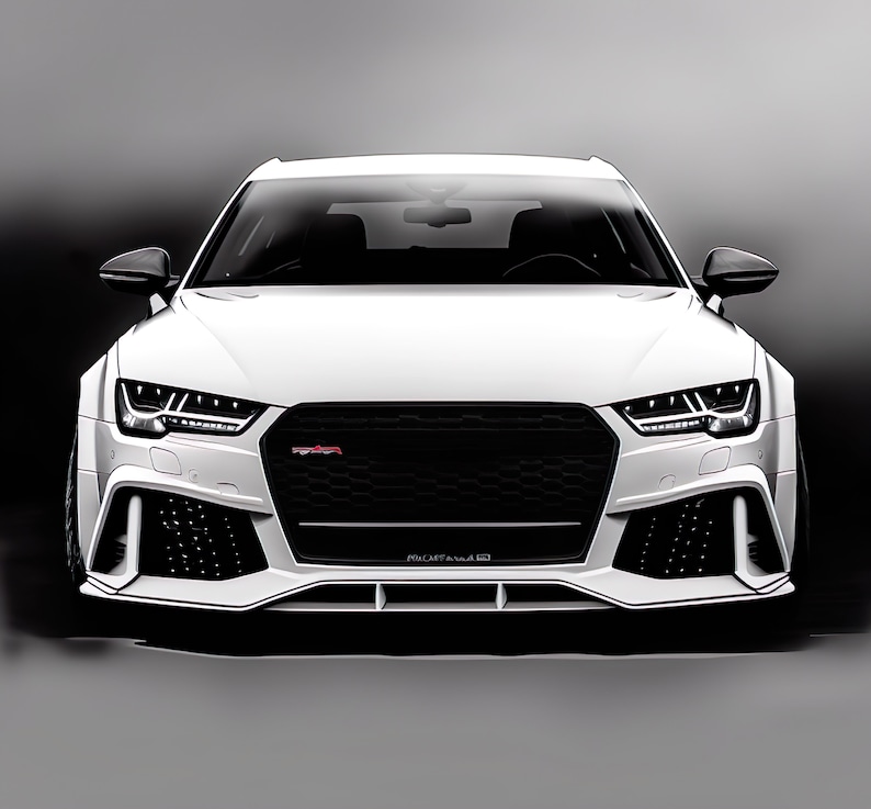 Audi Inspired Digital Art, Audi RS7 Digital Car Print, Car Poster, Audi ...