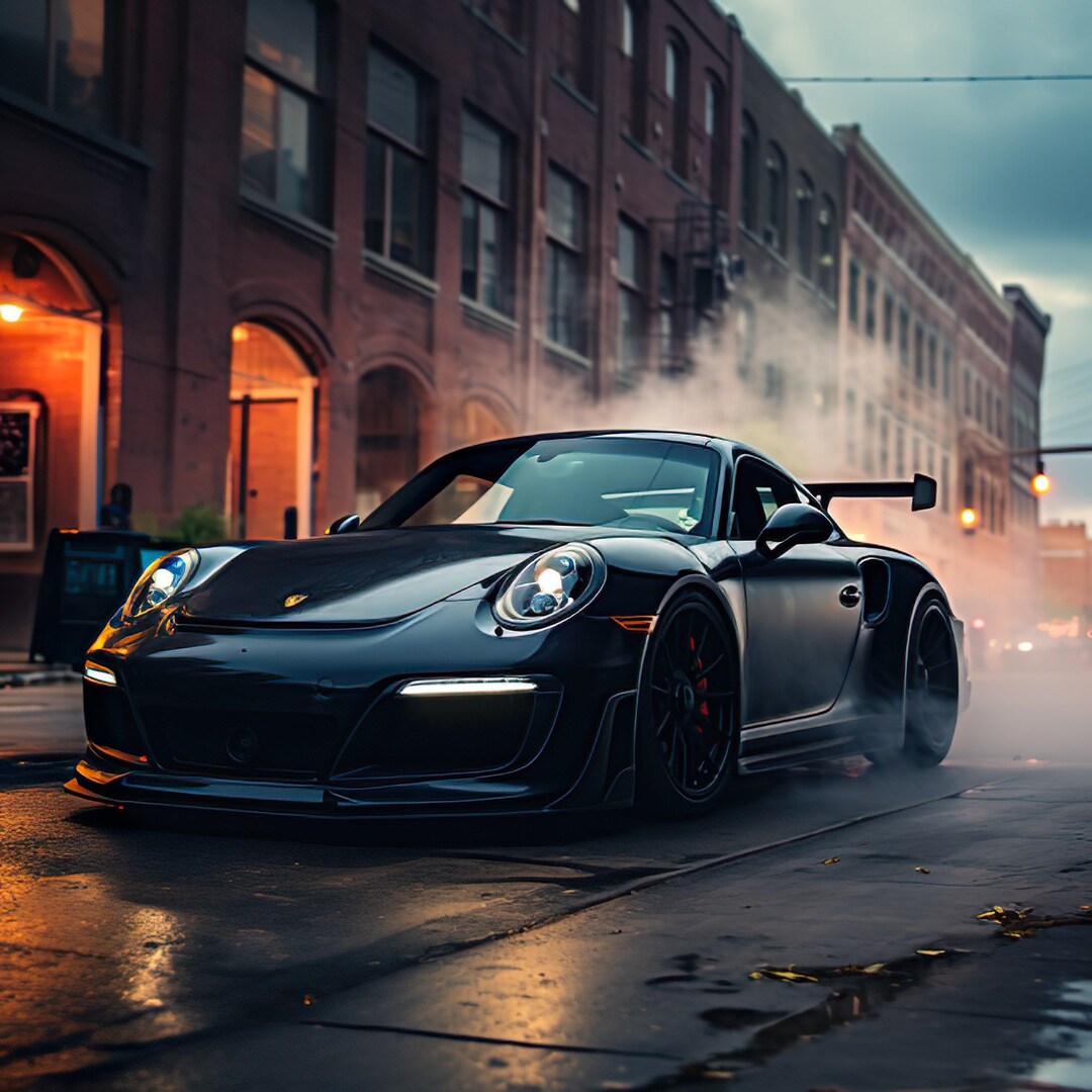 Porsche Inspired Digital Art, Digital Car Print, Car Poster, 911 ...