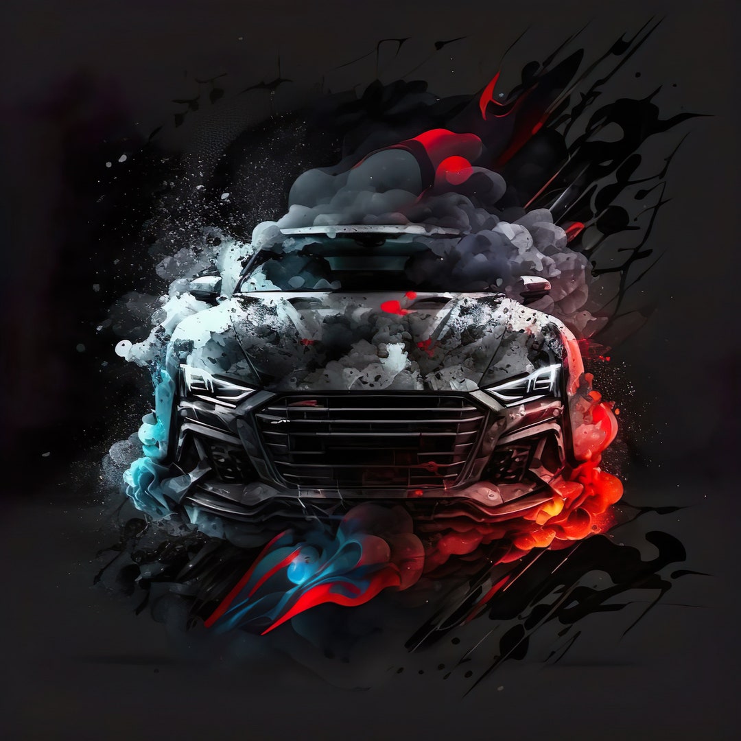 Audi Inspired Digital Art, Audi RS7 Digital Car Print, Car Poster, Audi ...