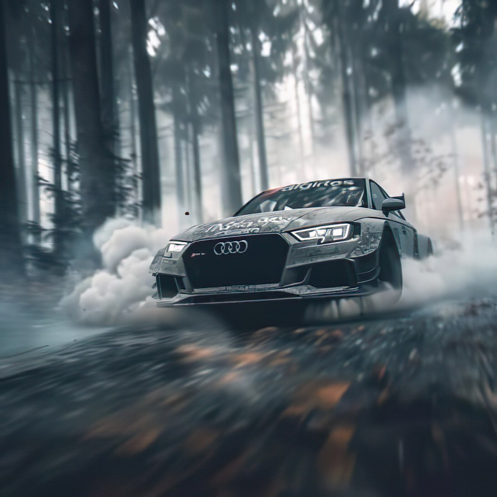 Audi Inspired Digital Art, RS Artdigital Car Print, Car Poster, Audi ...