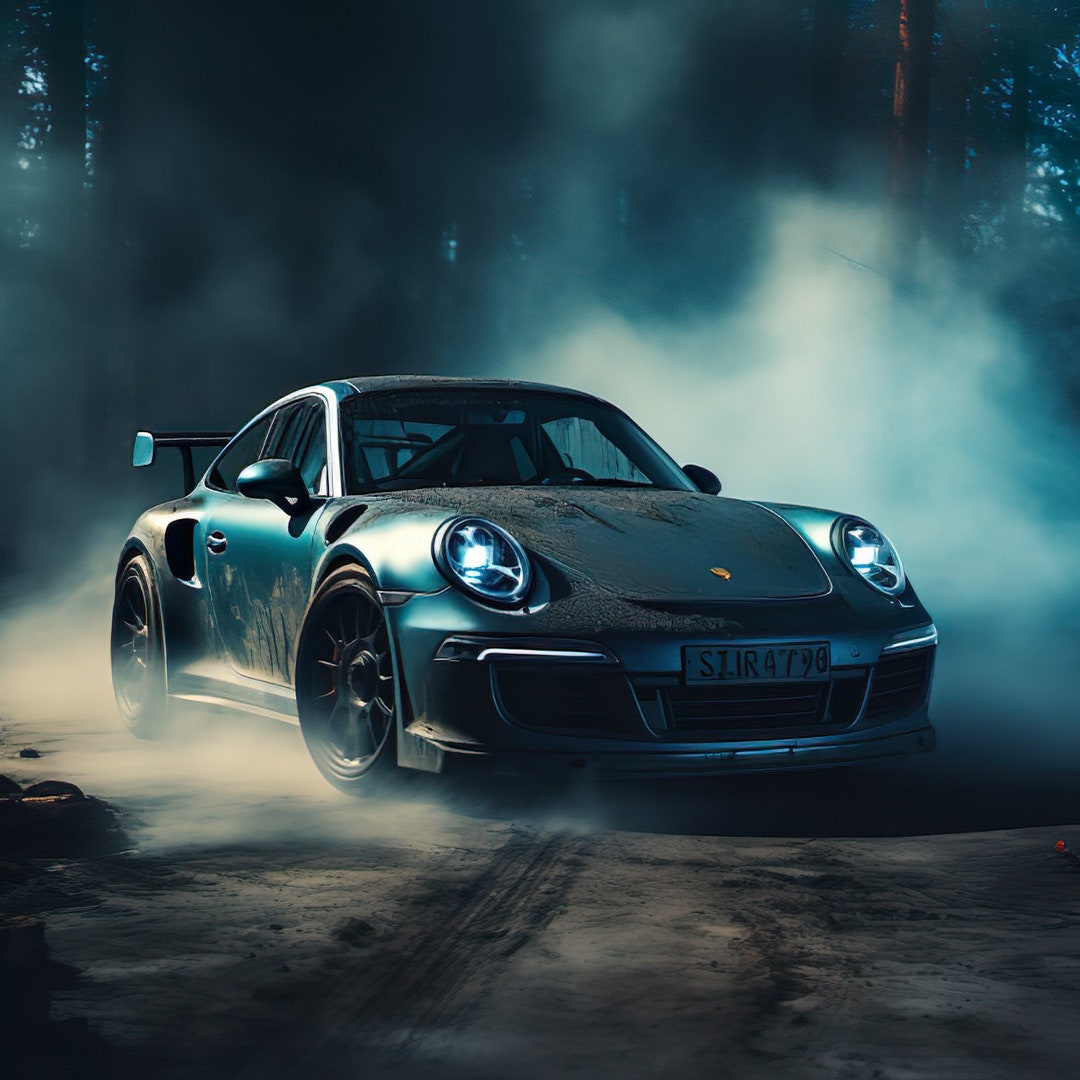 Porsche Inspired Digital Art, Digital Car Print, Car Poster, 911 ...