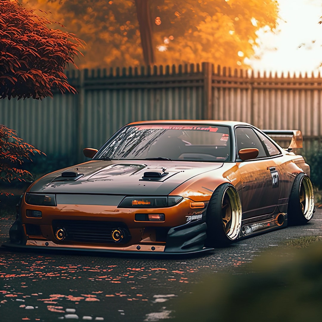 Nissan Inspired Digital Art, Digital Car Print, Car Poster, Nissan 24sx ...
