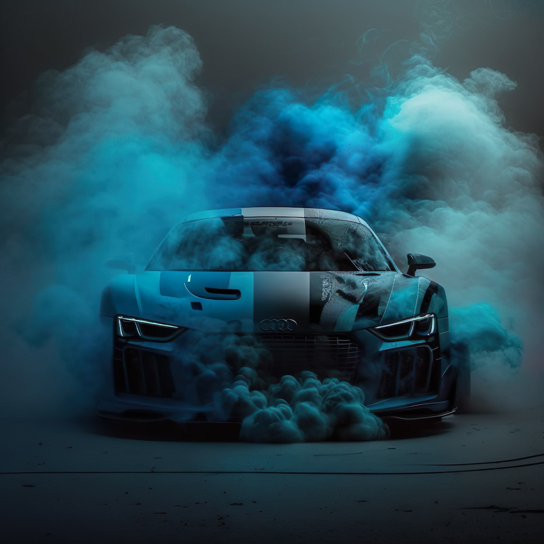 Audi Inspired Digital Art, Digital Car Print, Car Poster, Audi ...