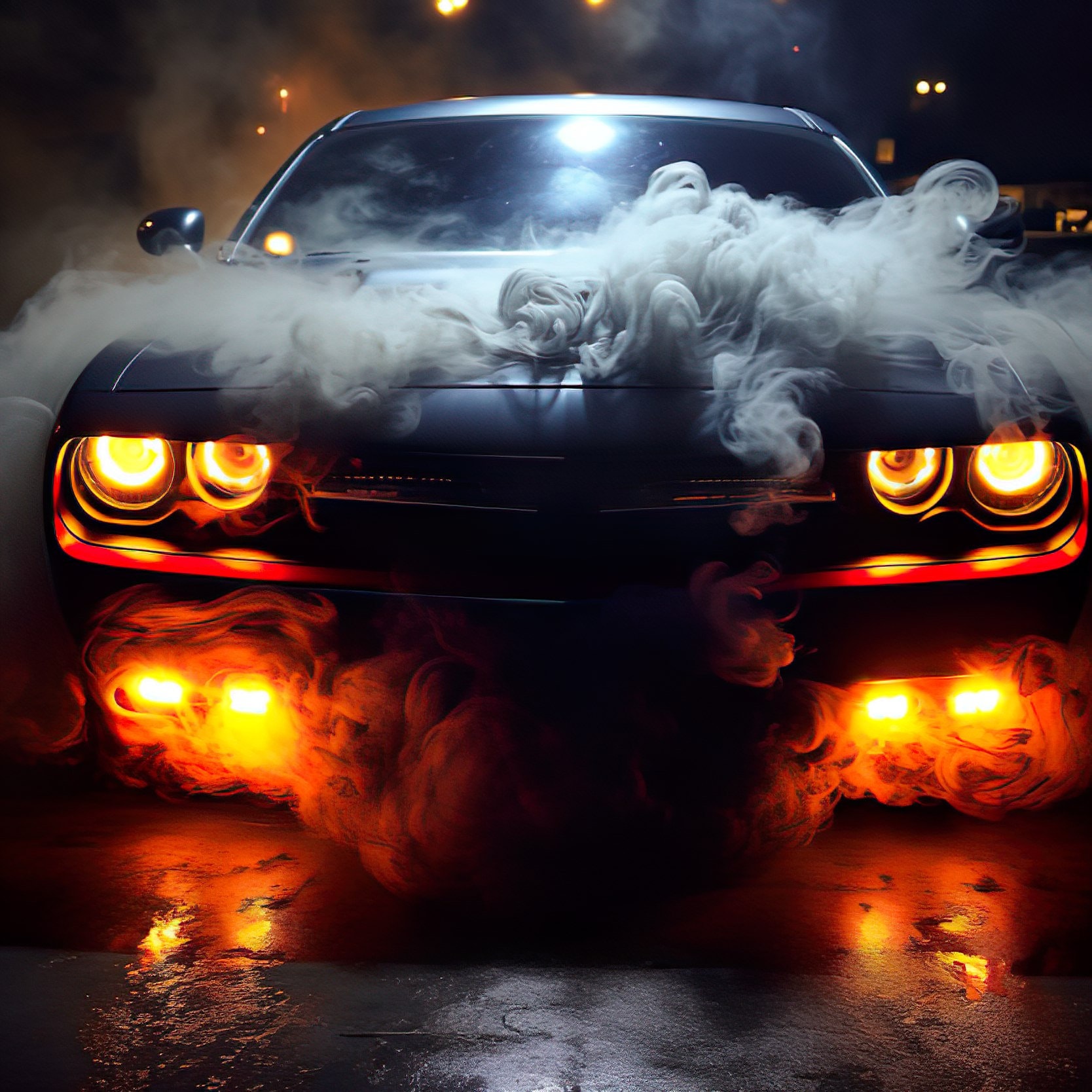 Dodge Challenger Inspired Digital Art, Digital Car Print, Car Poster ...
