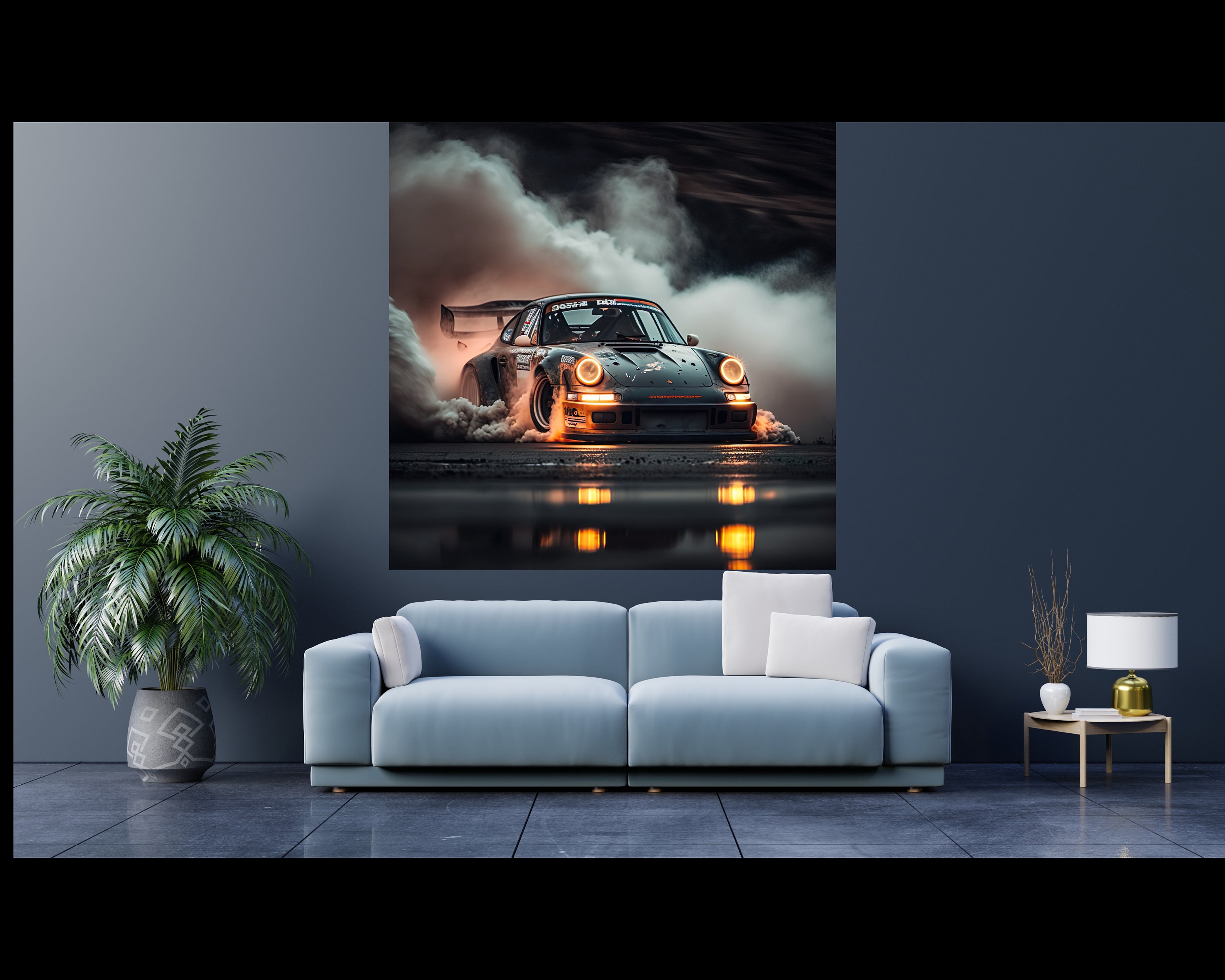 Porsche Inspired Digital Art, Digital Car Print, Car Poster, 911 ...