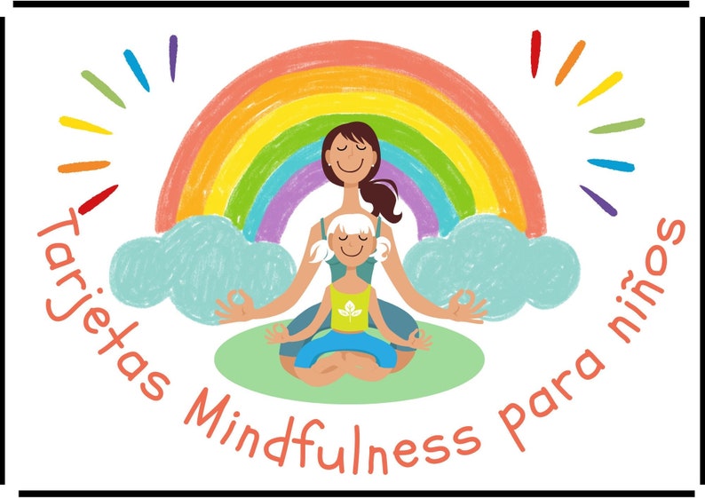 Mindfullnes Flashcards for Kids in Spanish Cartas Mindfulness for ...