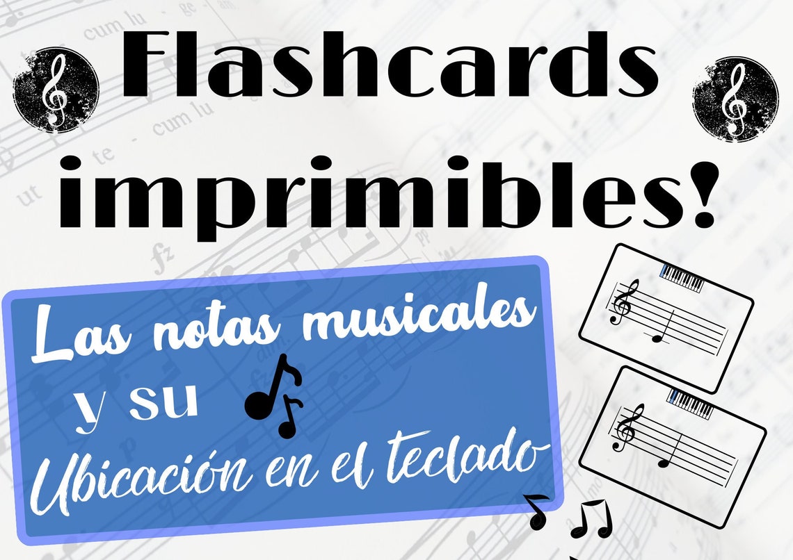 Printable Flashcards of Music Notes. Speed up the Musical Reading ...