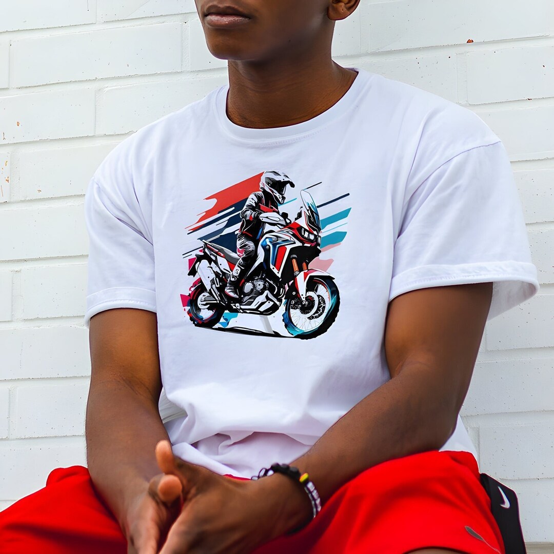 Japanese Adventure Motorcycle T-shirt, Unisex, Eurofit, 100% Cotton ...