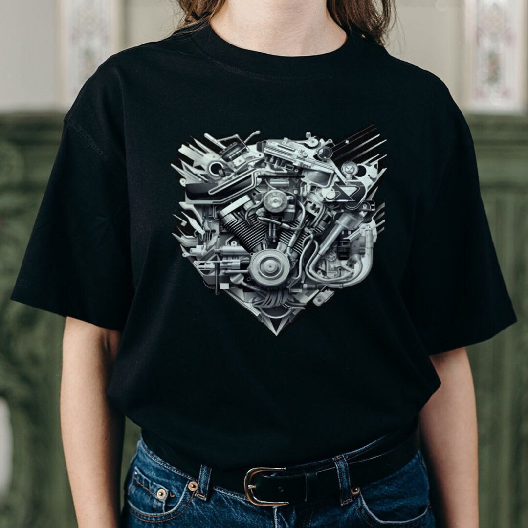 V-twin Motorcycle Engine, Chopper Dreams: Motorcycle Rider Shirts ...