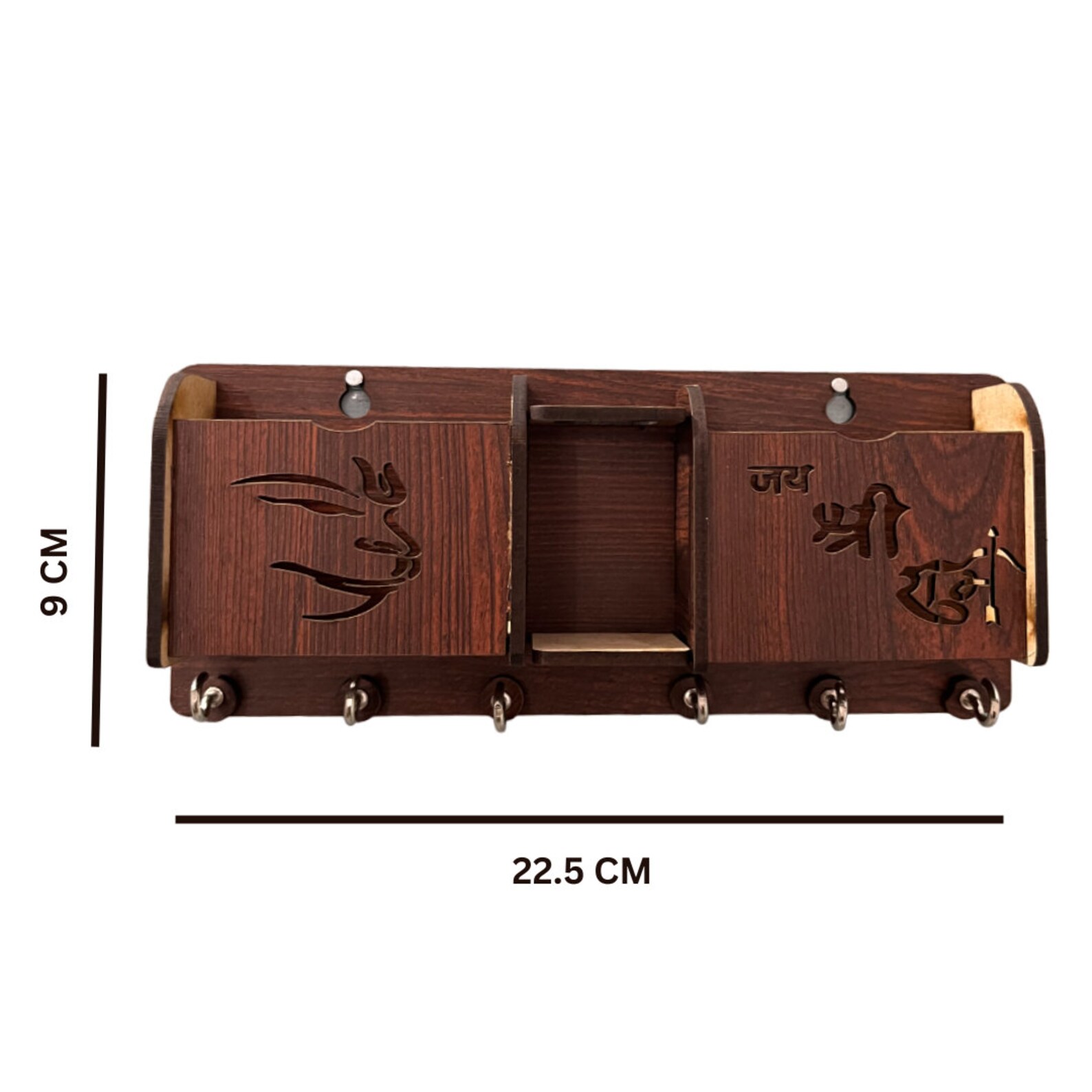 DSP Handicraft Jai Shree Ram Wooden Key Holder for Home, Office ...