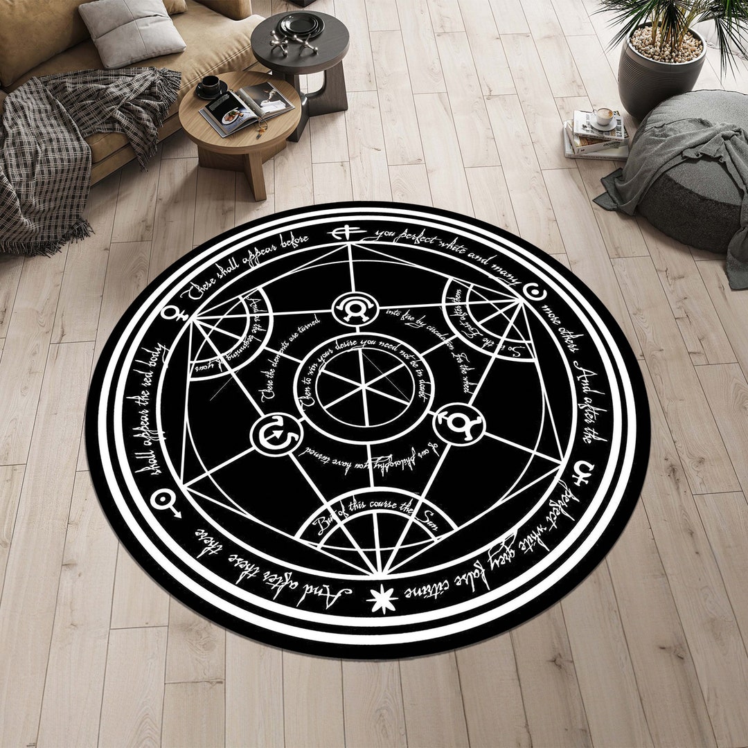 Full Metal Rug,fma Transmutation Rug,circle Rug,japanese Anime Rug ...