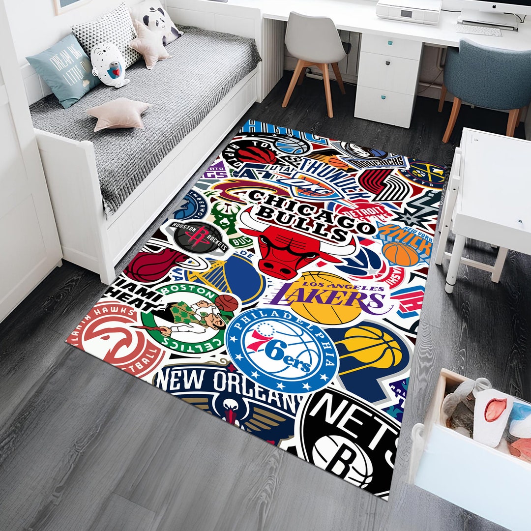 Basketball Rug,nba Team Rug,boys Room Rug,sport Rug,kids Room Rug ...