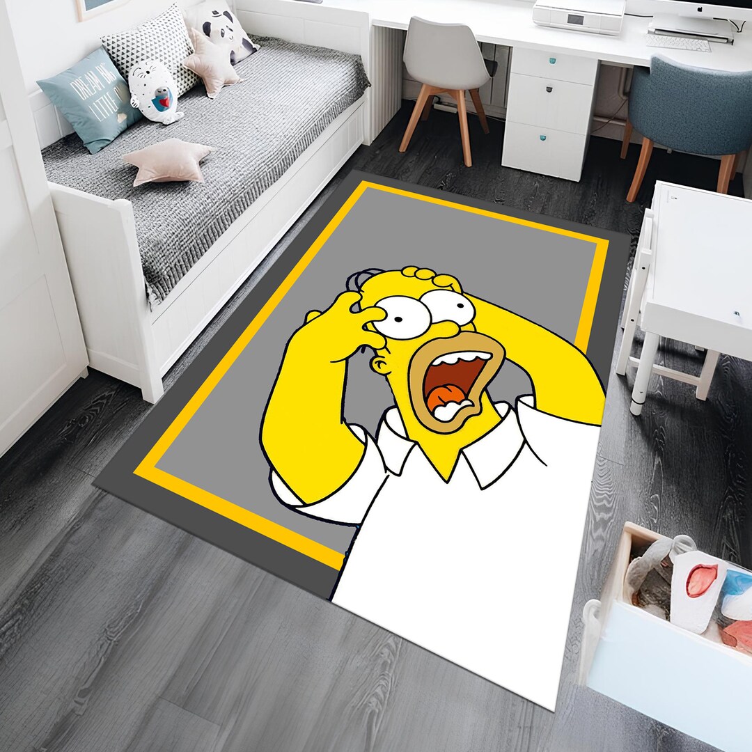 The Simpsons, Homer Simpson Rug, Adult Rug, Unique Rug, Fantastic Rug ...