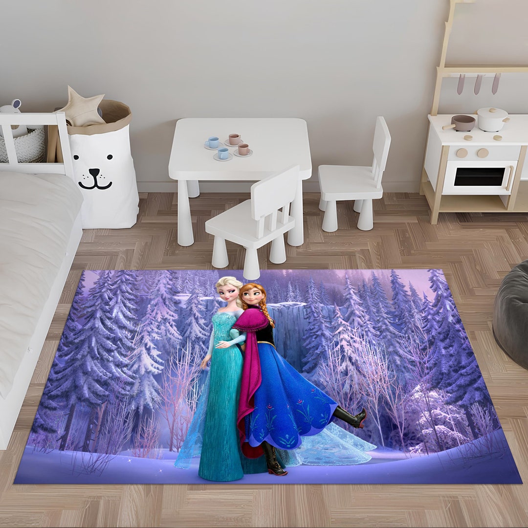 Frozen Rug, Elsa Rug, Anna Rug,colorful Rug, Kids Rug, Personalized Rug ...