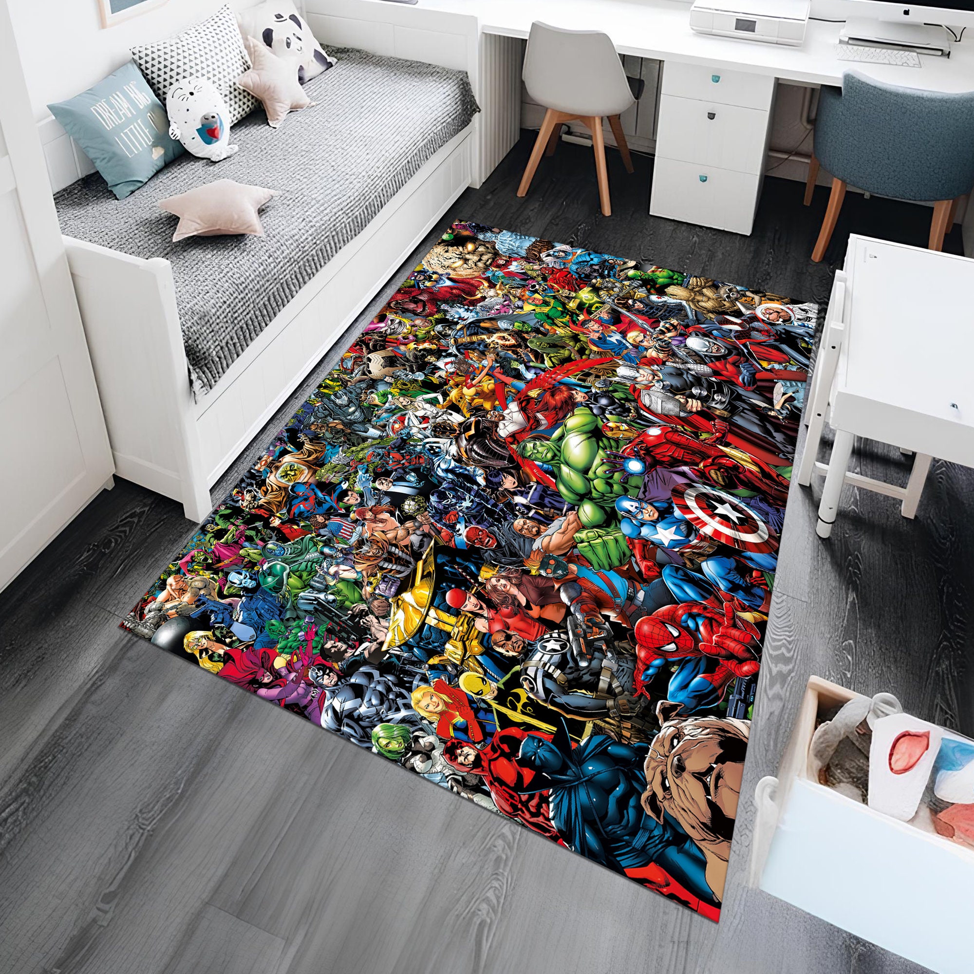 Marvel,marvel Characters Rug,movie Rug,fantastic Rug,movie Decor ...