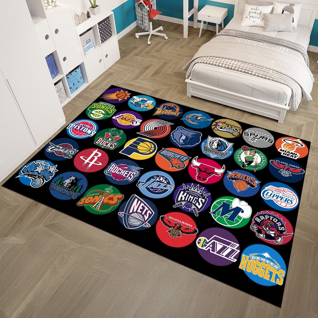 Basketball Rug,nba Team Rug,boys Room Rug,sport Rug,kids Room Rug ...