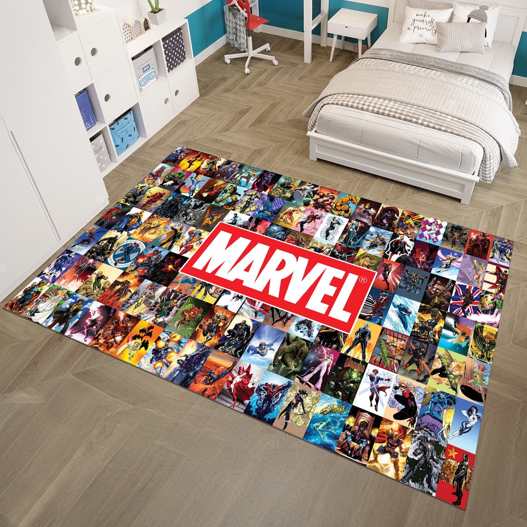 Marvel Characters Rug,avengers Rug,superheros Rug,fantastic Rug,movie ...