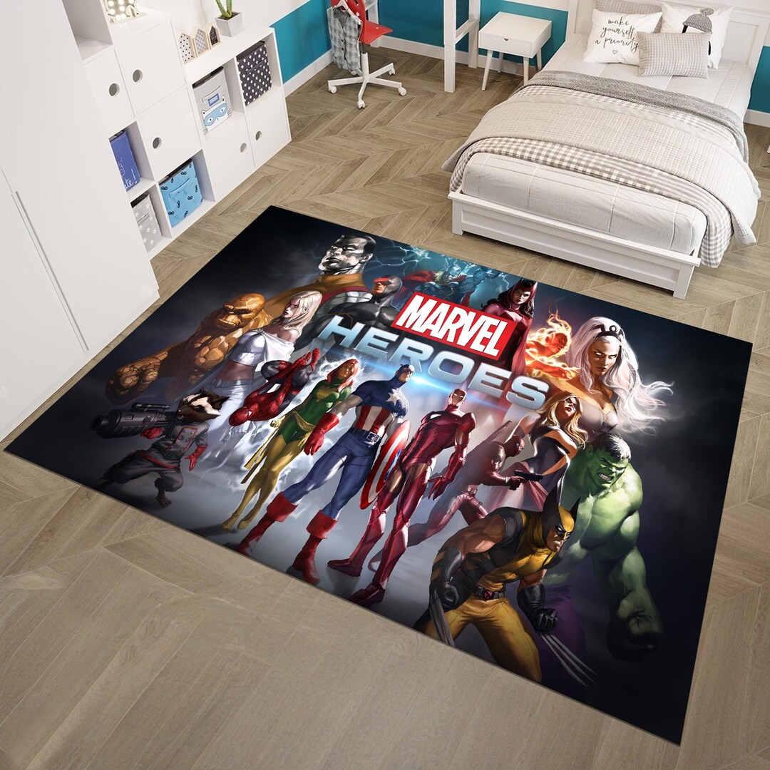Marvel Heros Rug, Marvel Characters, Marvel Game Rug, Marvel Heros ...
