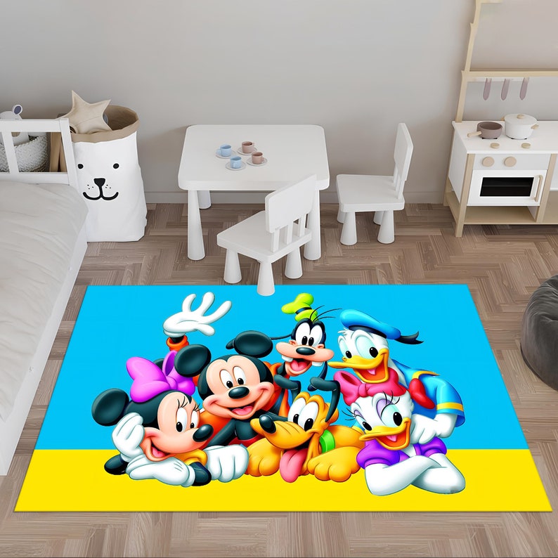 Cartoon Rug,mickey Mouse Rug,minnie Mouse Rug,custom Rug,nursery Rug ...