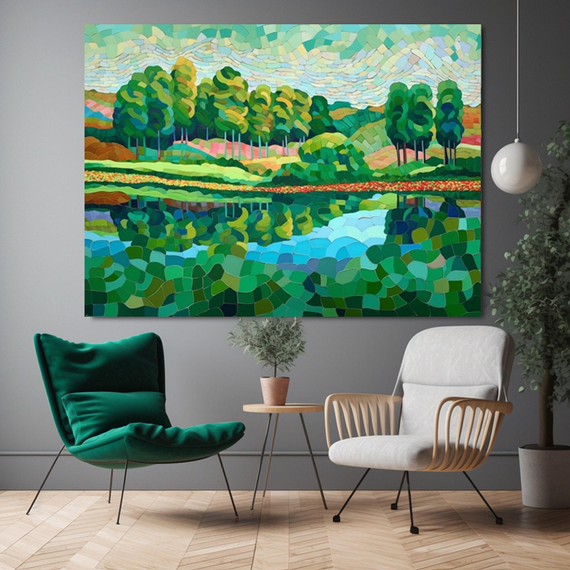 Pop Art Landscape Paintings