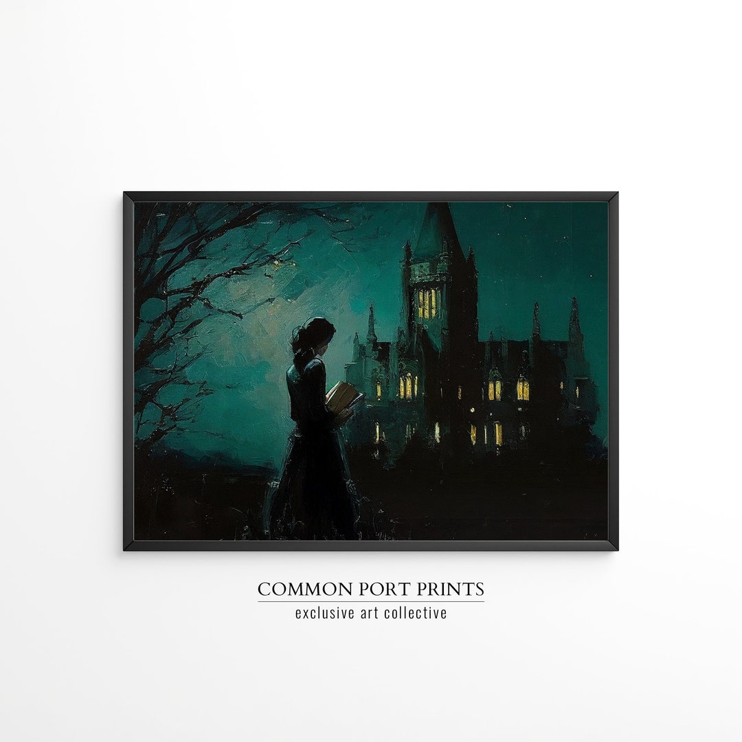 Dark Academia Art DIGITAL DOWNLOAD Gothic Wall Decor, Dark Academia ...