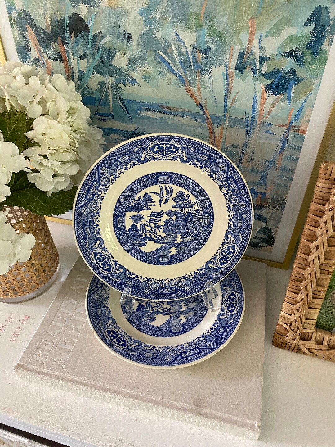 Blue Willow Willow Ware Plate - Etsy