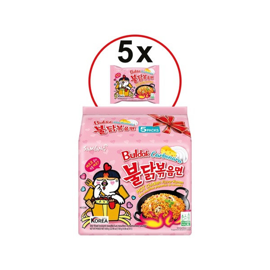 Samyang Buldak Carbonara Hot Chicken Flavor Ramen Spicy Instant Noodles ...