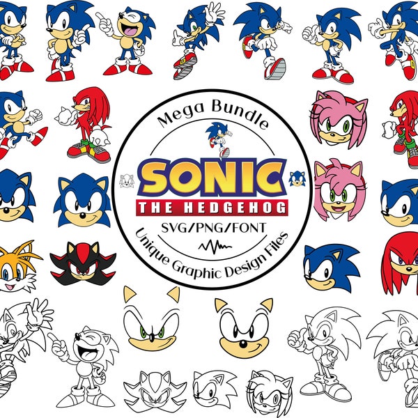 Sonic the Hedgehog Layered - Etsy