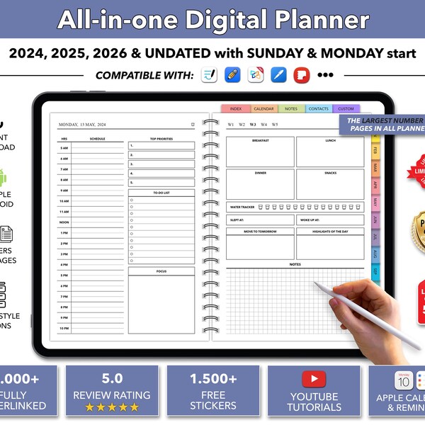 Teacher Planner 2025 2026 - Etsy