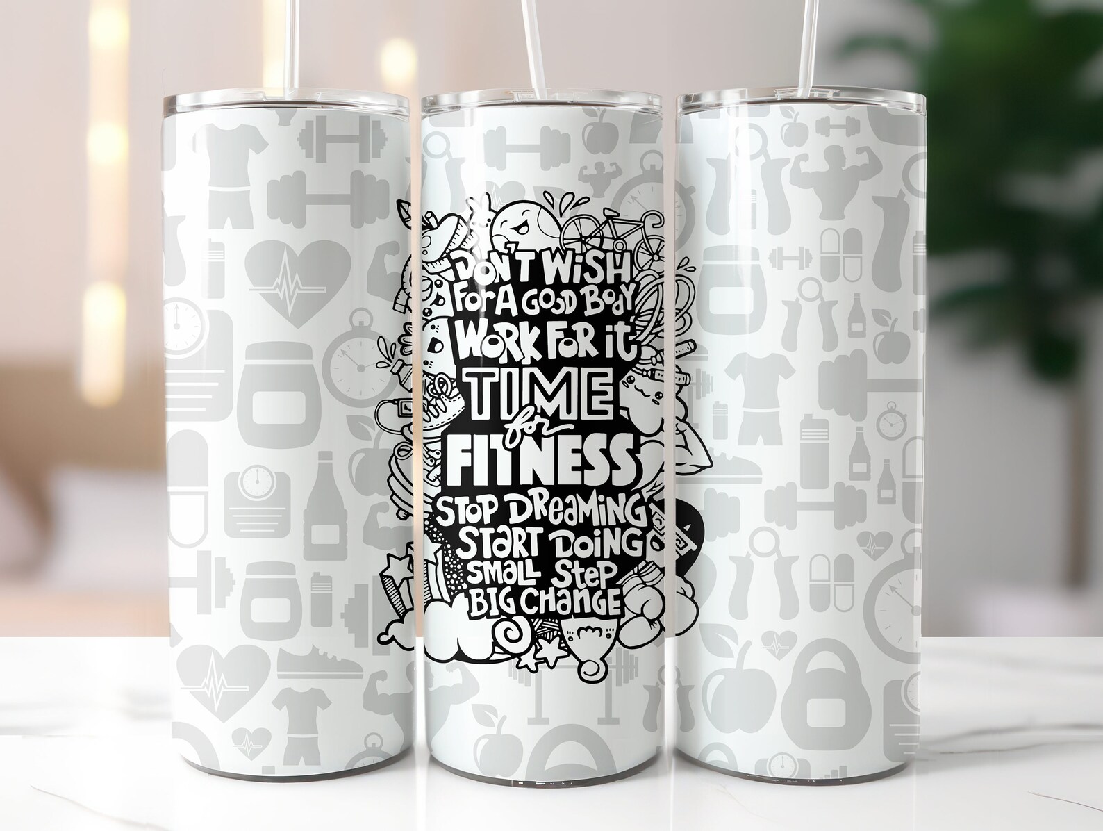 Gym Tumbler Gym Quotes Tumbler Gym Tumbler Sublimation Design