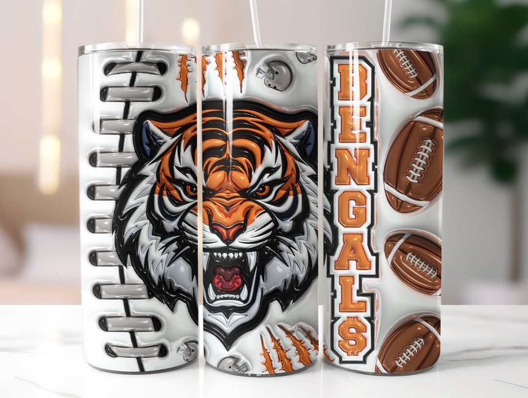 Orange Bengals Tumbler Wrap,cincinnati Tumbler Wrap,bengals Wrap Png,american Football 20oz ...