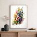 Floral Botanical Colourful Wall Art Set of 3, Tryptic Wild Flower ...