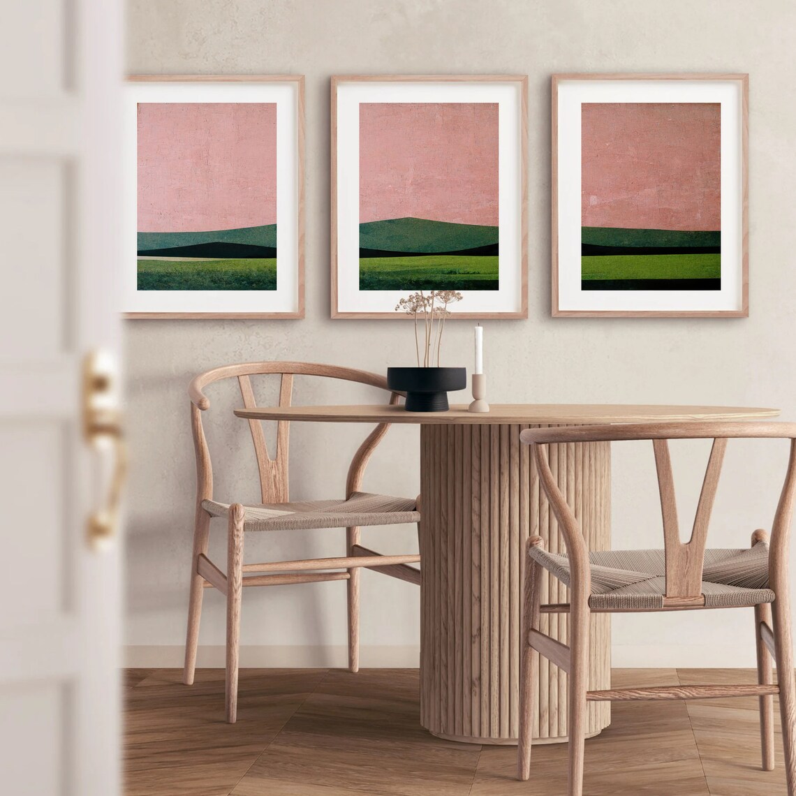 Colorful Pastel Printable Wall Art Set of 3 Minimalist - Etsy