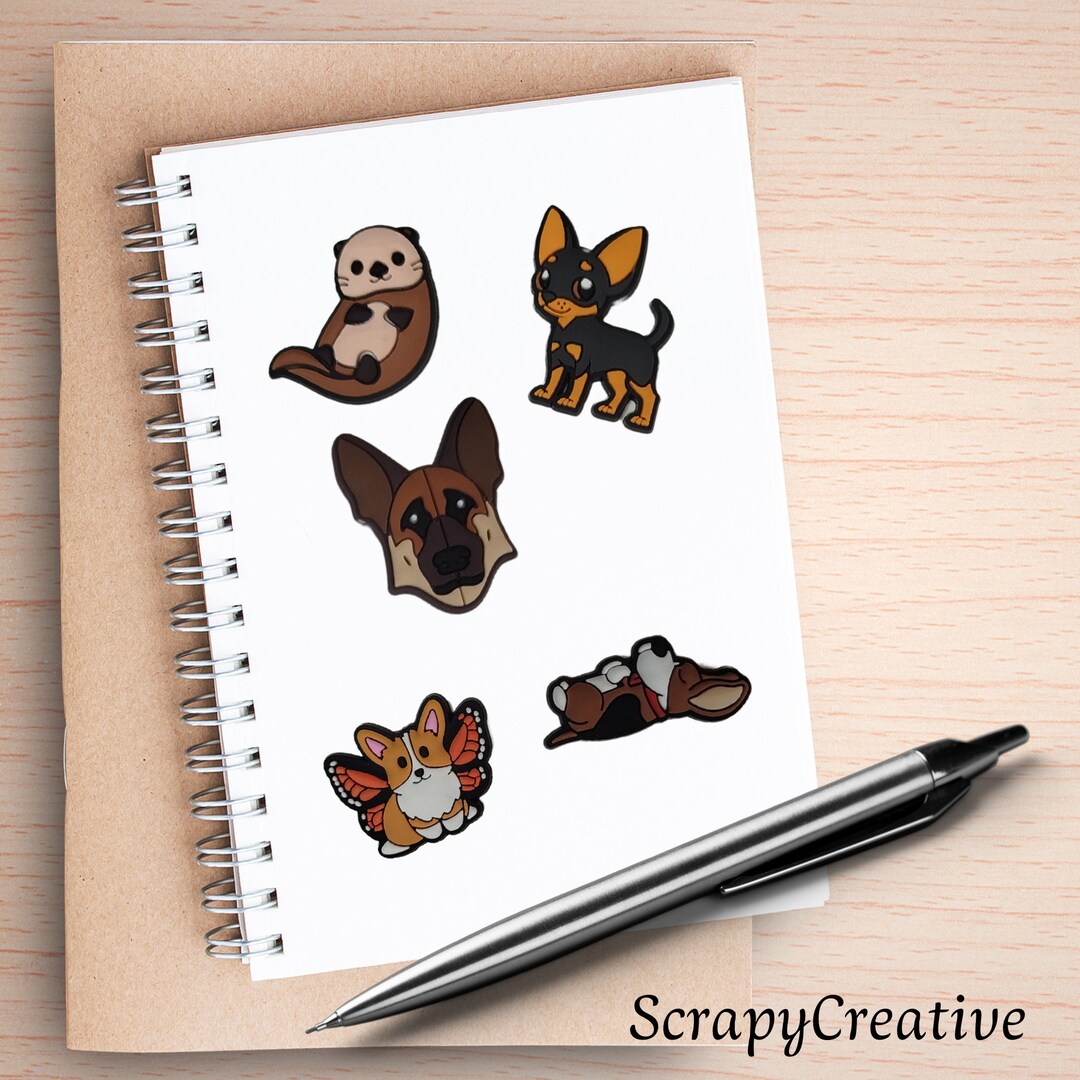 2D Soft Resin Subject to Stick for Scrapbooking, Dog Theme, Animals ...