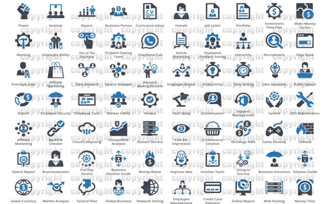 10000 Business Professional Icon Set Pack - Etsy