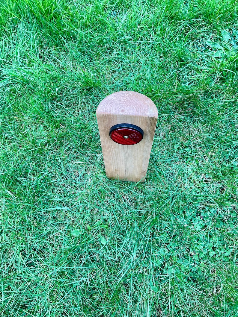 Push in Ground Boundary Verge Post, Optional Reflector - Etsy UK
