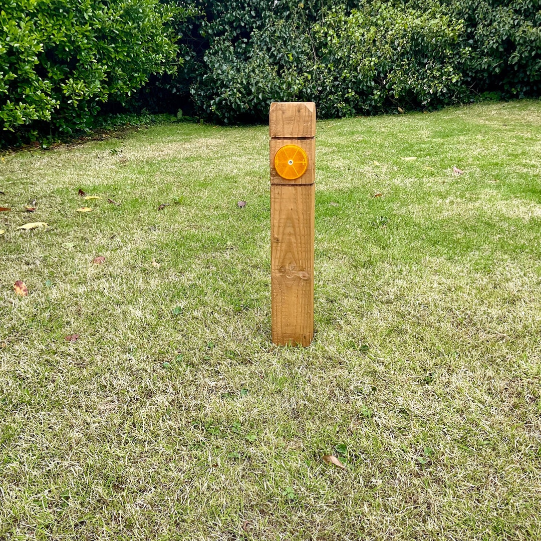 1 X 24" X 4" X 4" Timber Reflective Verge Posts Easy Install - Etsy UK