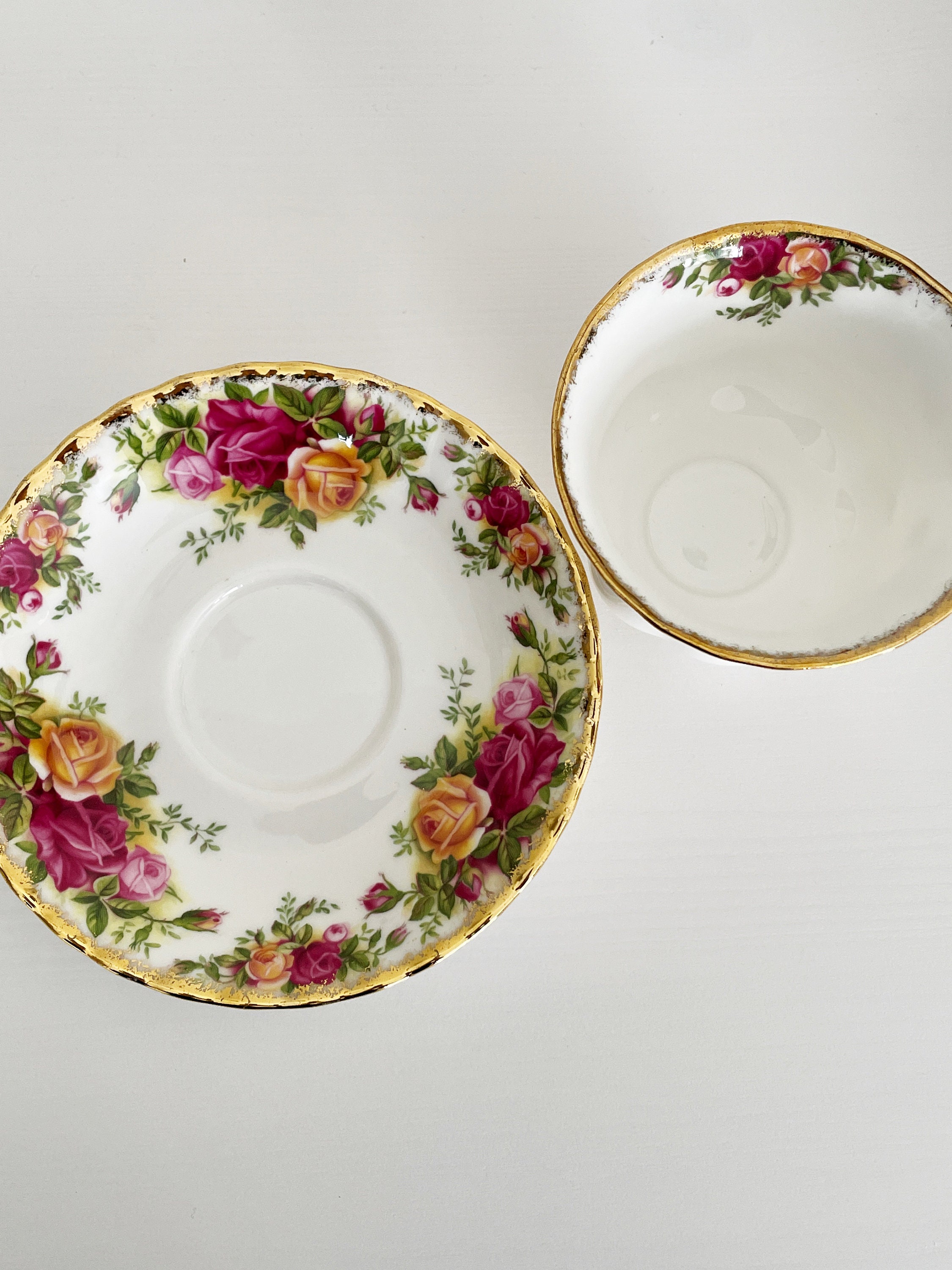 Royal Albert English Fine Bone China Old Country Roses Pattern Montrose ...