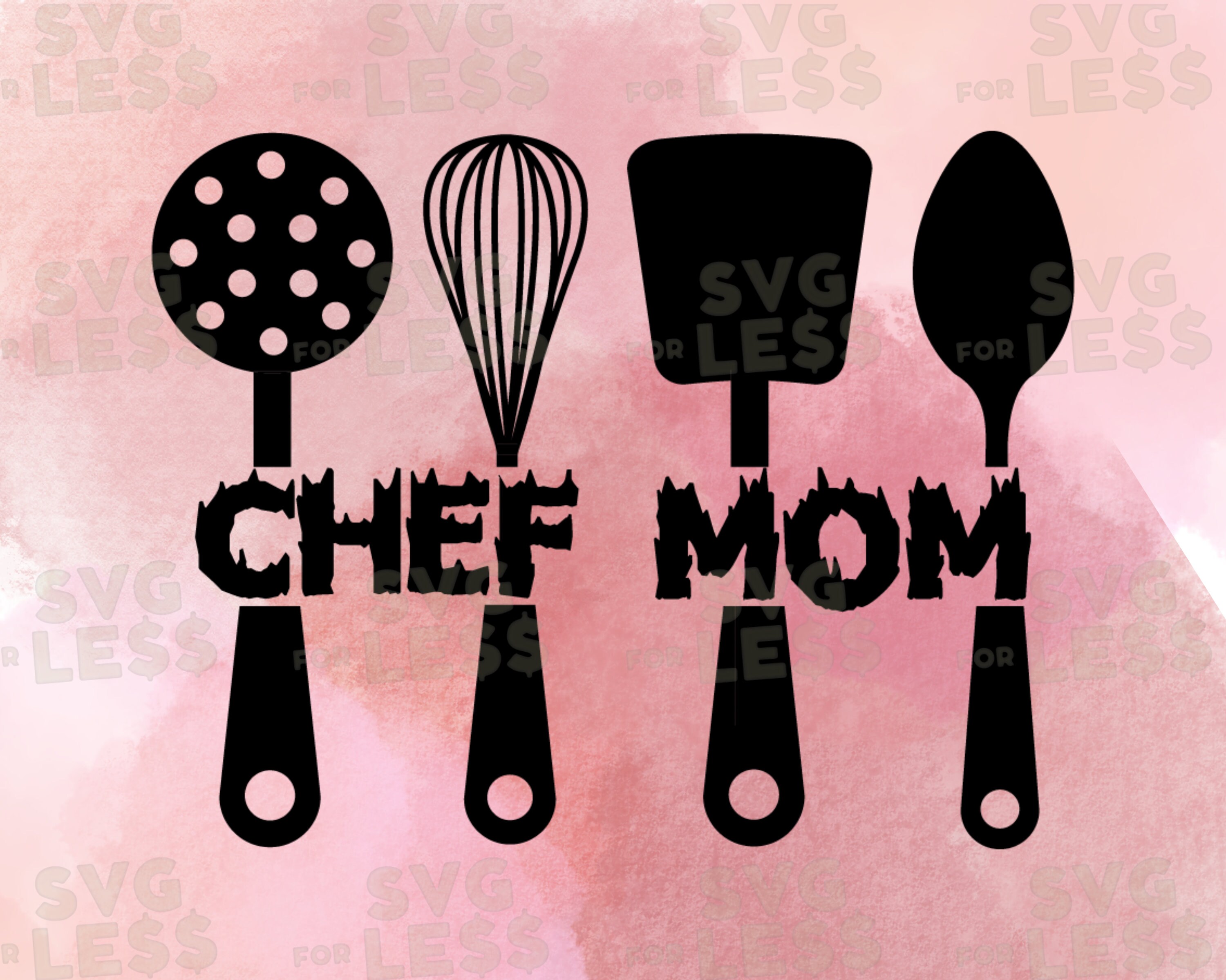Chef Mom SVG Files for Cricut, Mom Svg, Cook Mom Svg, Utensils Svg ...