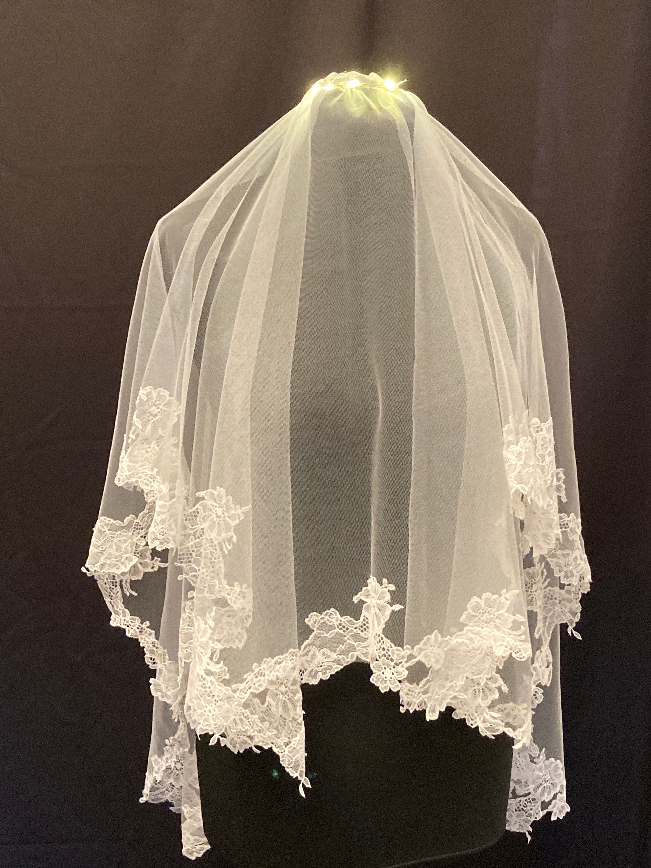 Bespoke, Hand Made Stunning Wedding Veils in a Choice of Colour, Style ...