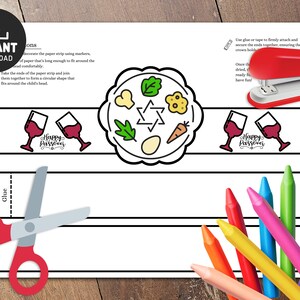 Passover Paper Crown, Passover Craft, Passover Activity, Bible Activity ...