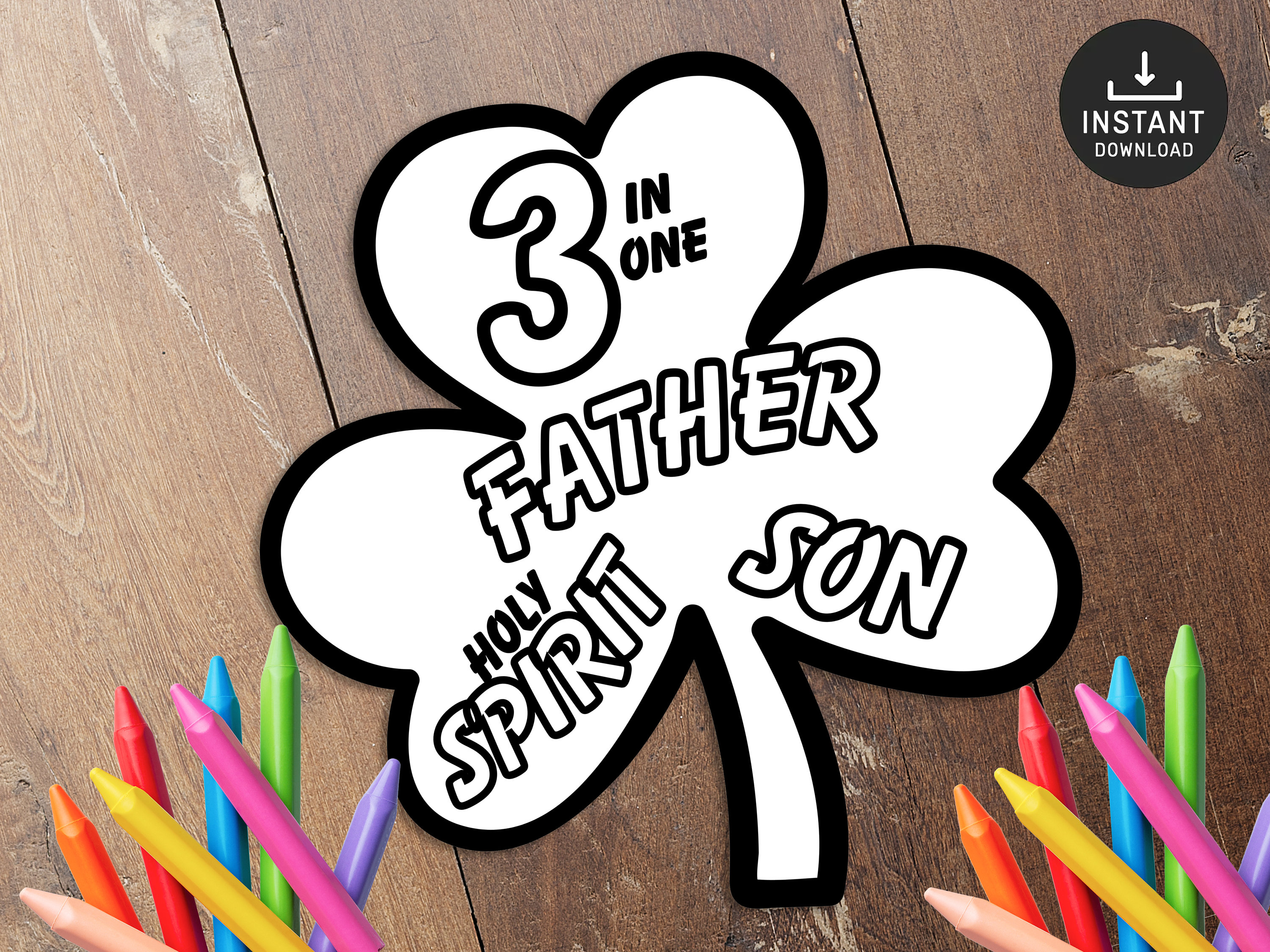 St. Patricks Day Sunday School Craft, Holy Trinity, Shamrock Bible ...