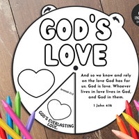 Psalm 23 Coloring Wheel, Printable Bible Activity, Watercolor, Kids ...