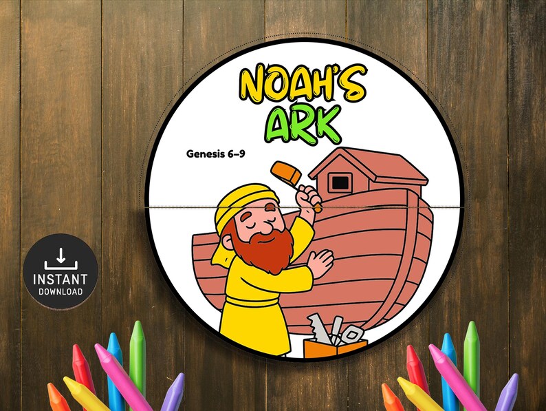 Noah's Ark Mini Book, Bible Story Craft (digital Download) - Etsy
