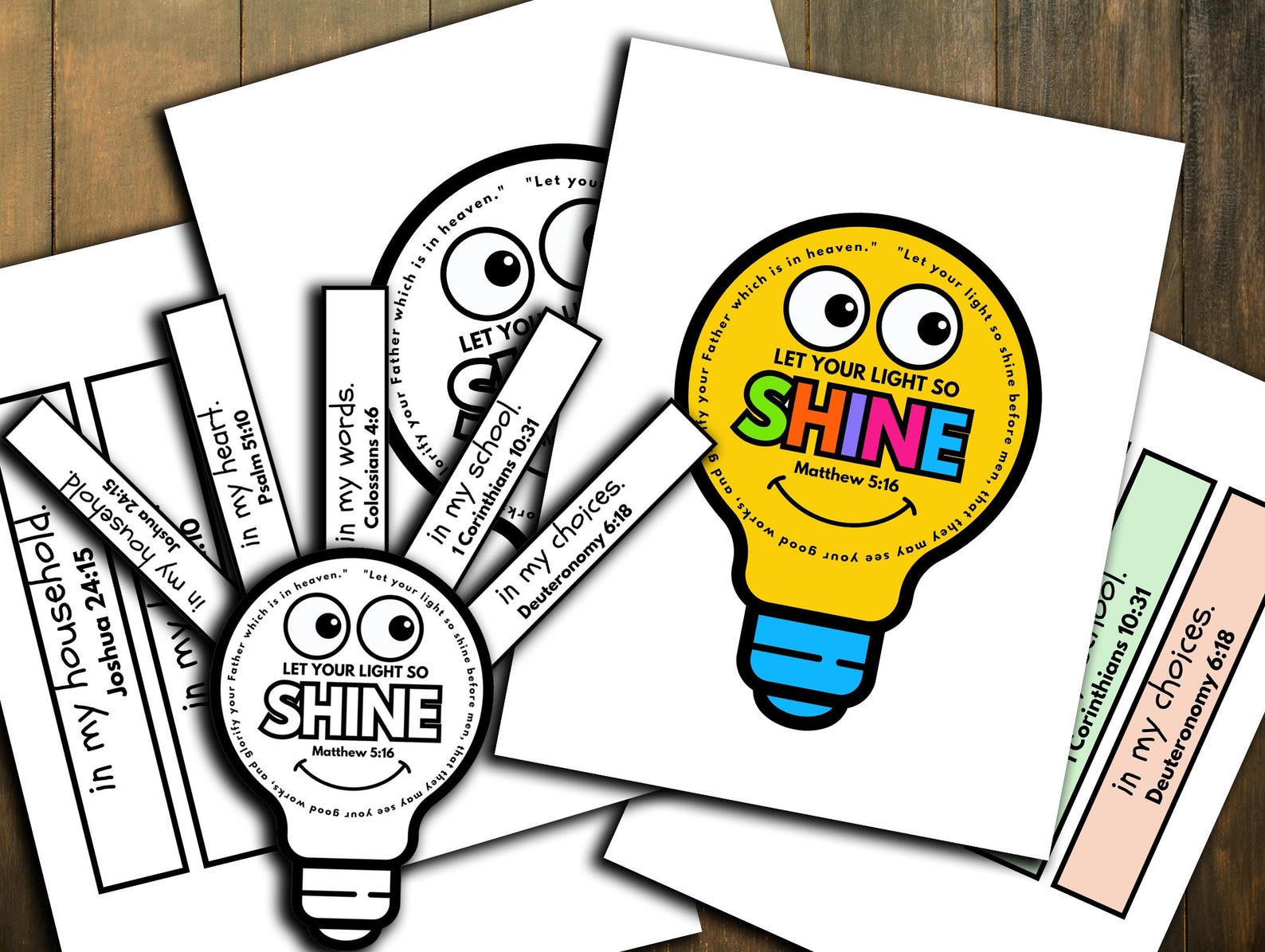 Let Your Light Shine Craft, Sunday School, Great Commission, Jesus ...