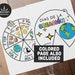 Days of Creation Coloring Wheel, Bible Activity, Kids Bible Lesson ...