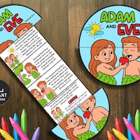 Adam and Eve Bible Craft for Kids, Spiral Serpent, the Fall, Sunday ...