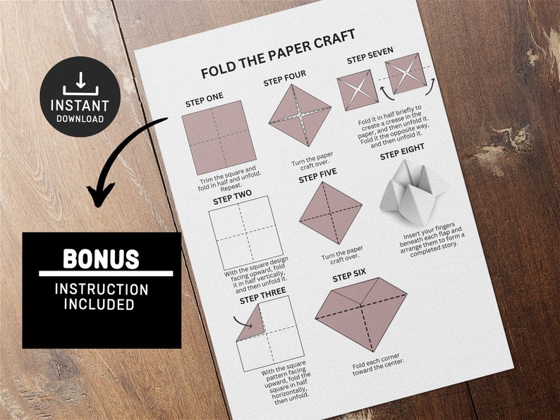 The Birth of Jesus, Fortune Teller, Cootie Catcher, Bible Story ...