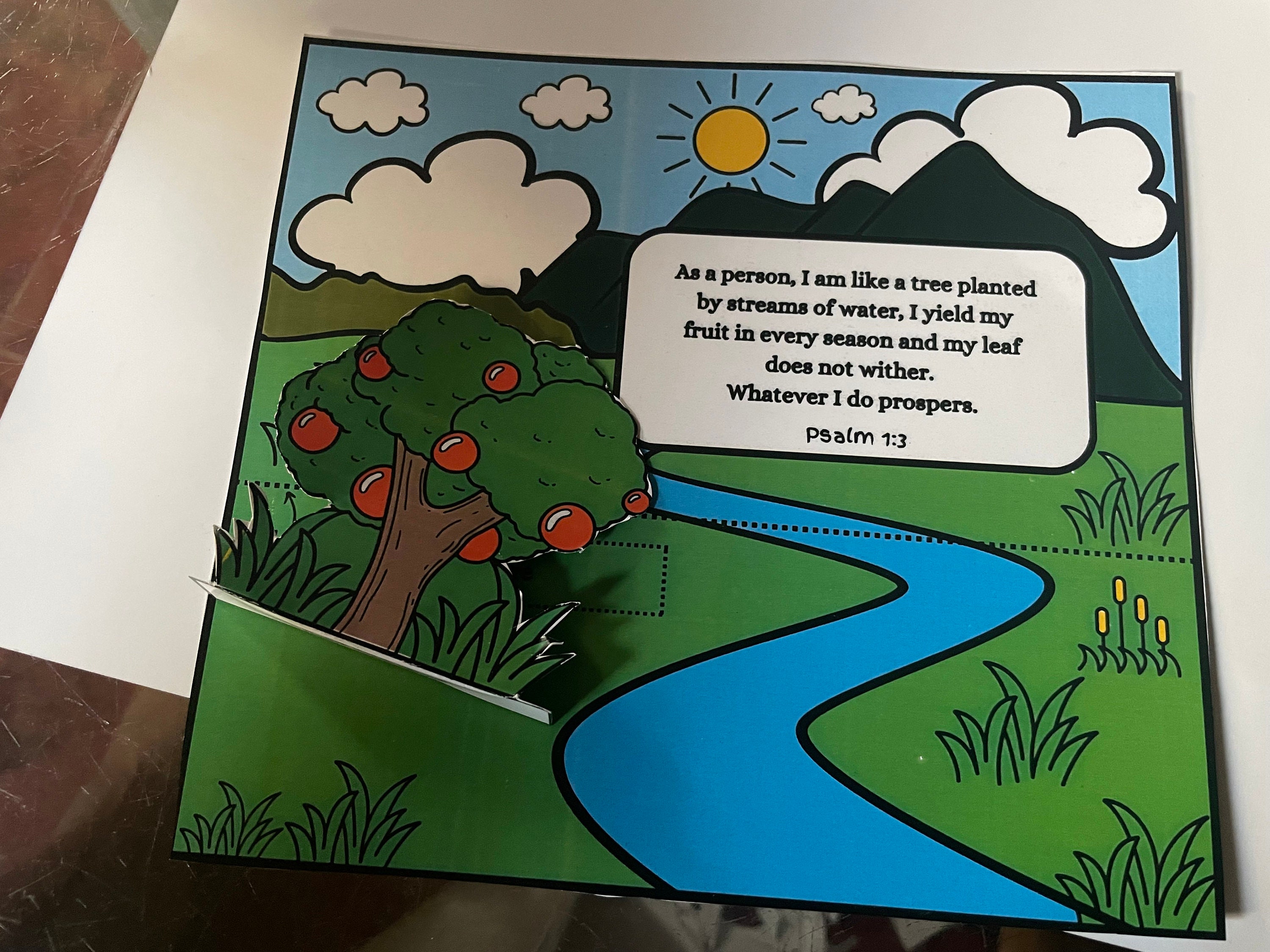 Psalm 1:3 Paper Craft, Psalm, Bible Activity, Sunday School Craft, Kids ...